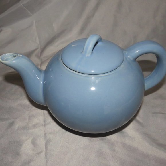 Dining | Vintage Powder Blue Chunky Teapot With Fitted Lid | Poshmark